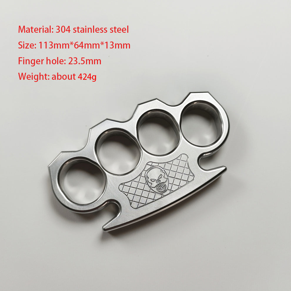 Solid Stainless Steel Knuckle Duster Defense Boxing Emergency Window B ...
