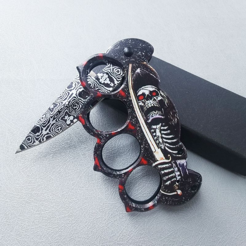3D Printed Folding Knuckle Knife Outdoor Self Defense Pocket Knives ED ...