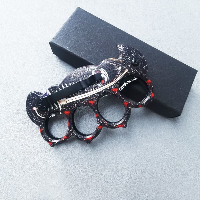 3D Printed Folding Knuckle Knife Outdoor Self Defense Pocket Knives ED ...