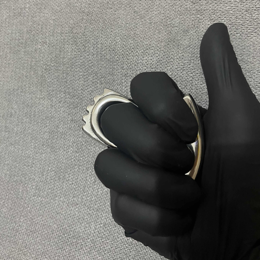 Solid Steel Right Hand Single Finger Knuckle Duster – KNUCKLEDUSTER