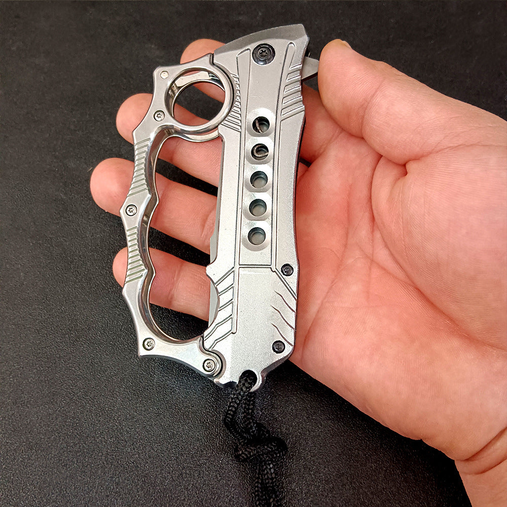 Folding Knuckle Knife Outdoor Self Defense Pocket Knives EDC Tools ...
