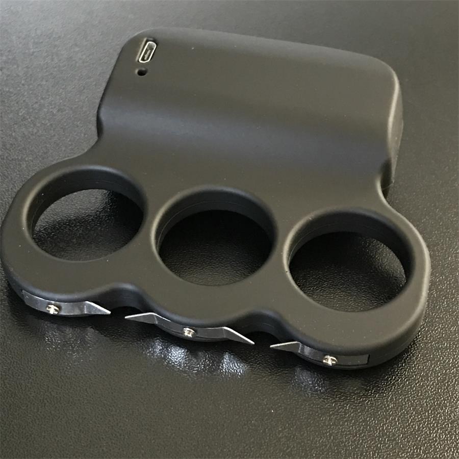 Stun GUN Knuckle Electric Rod Three Finger Electric Shock Device Self ...