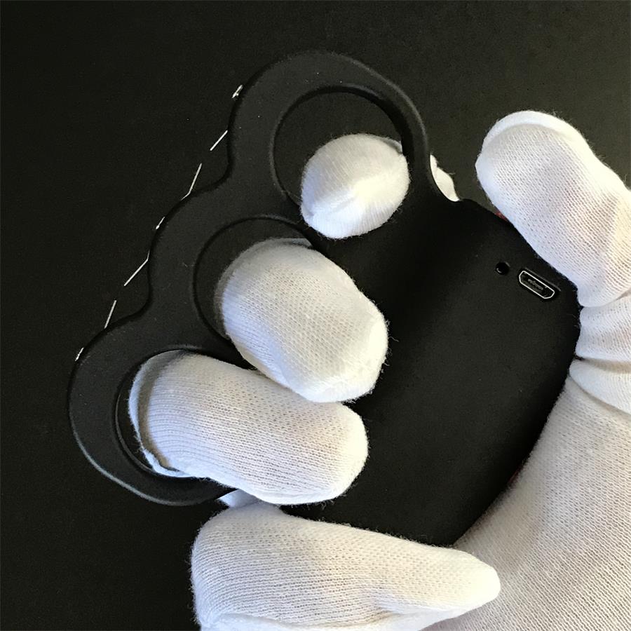 Stun GUN Knuckle Electric Rod Three Finger Electric Shock Device Self ...