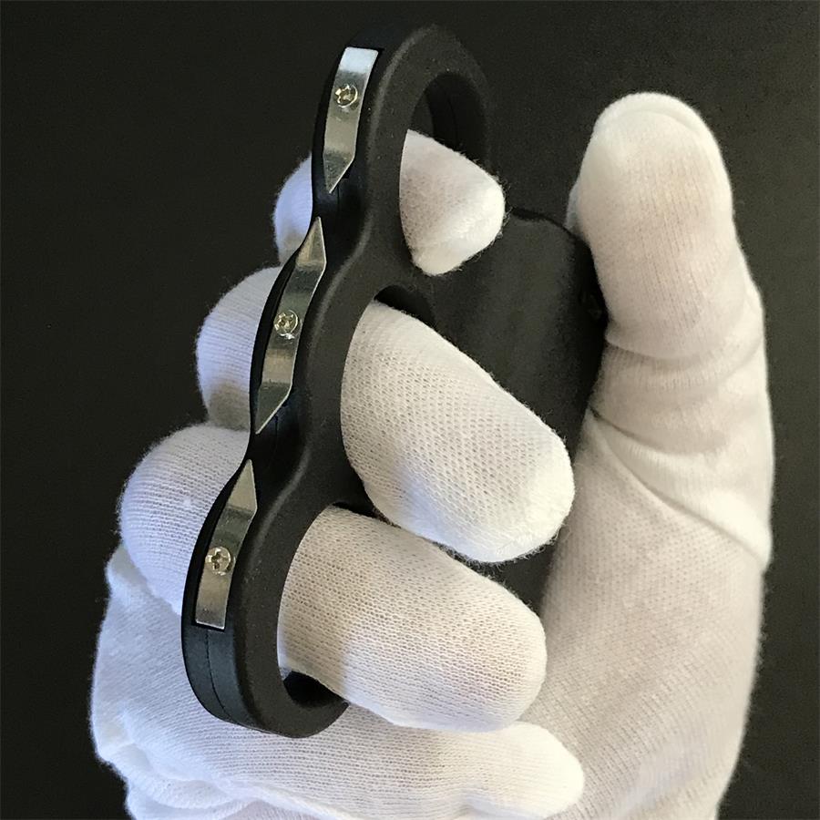 Stun GUN Knuckle Electric Rod Three Finger Electric Shock Device Self ...