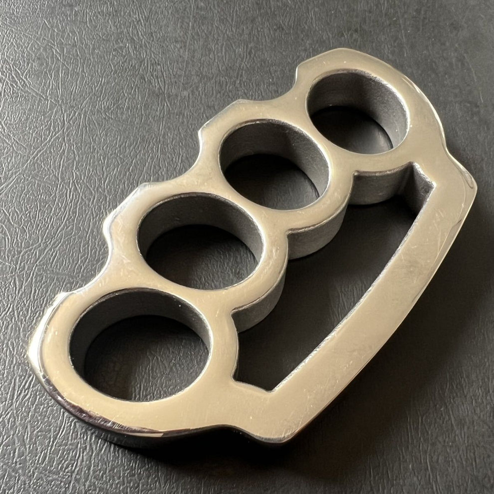 Solid Steel Knuckle Duster Self-Defense Window Breaker EDC Tool ...