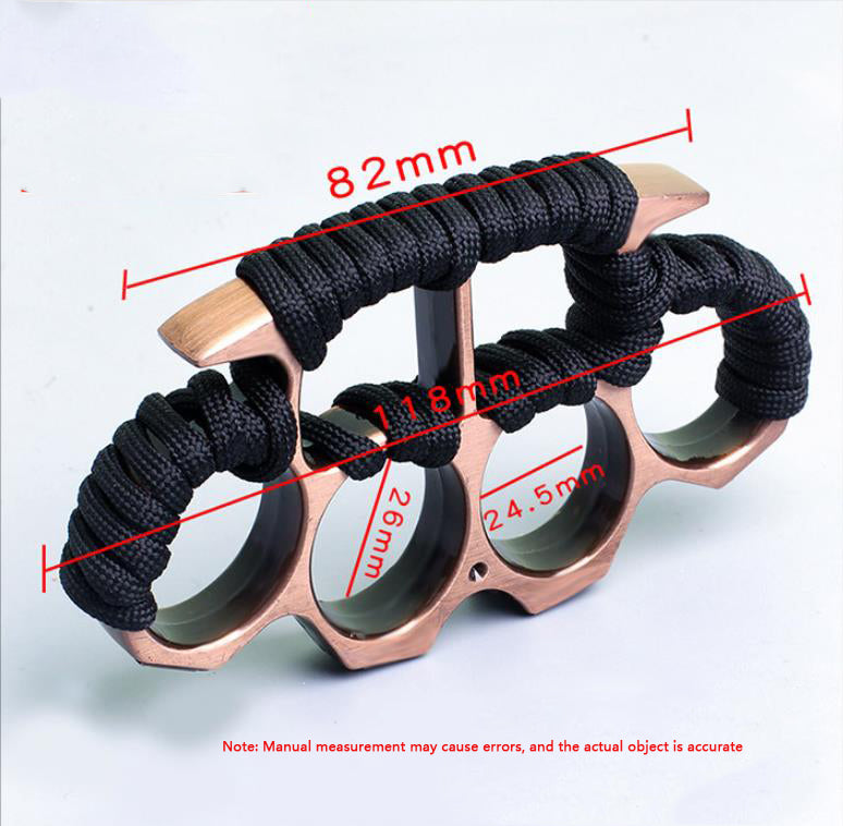 Multicolor Metal Brass Knuckle Duster With rope Four Finger Tiger Fing ...